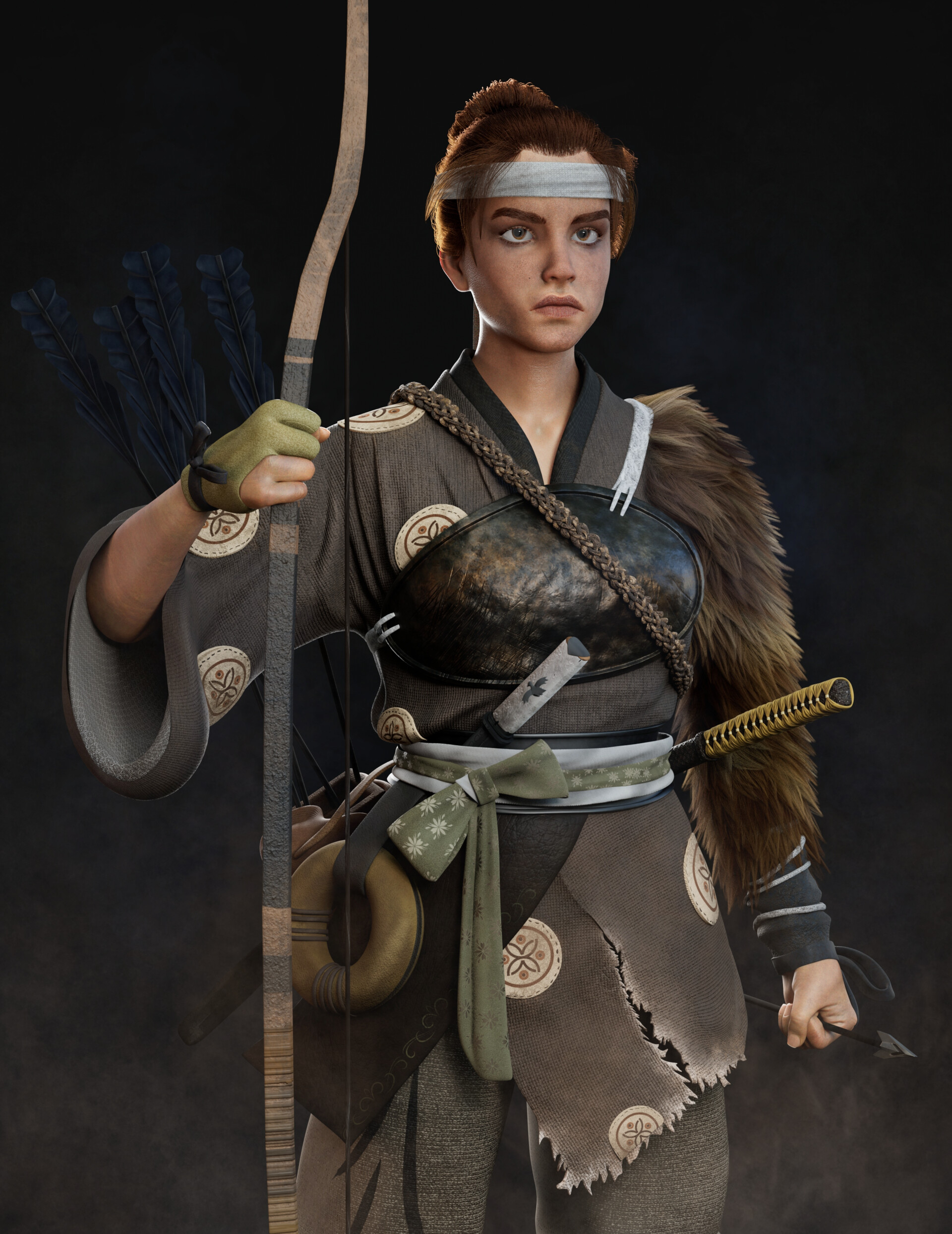 ArtStation - Girl Archer