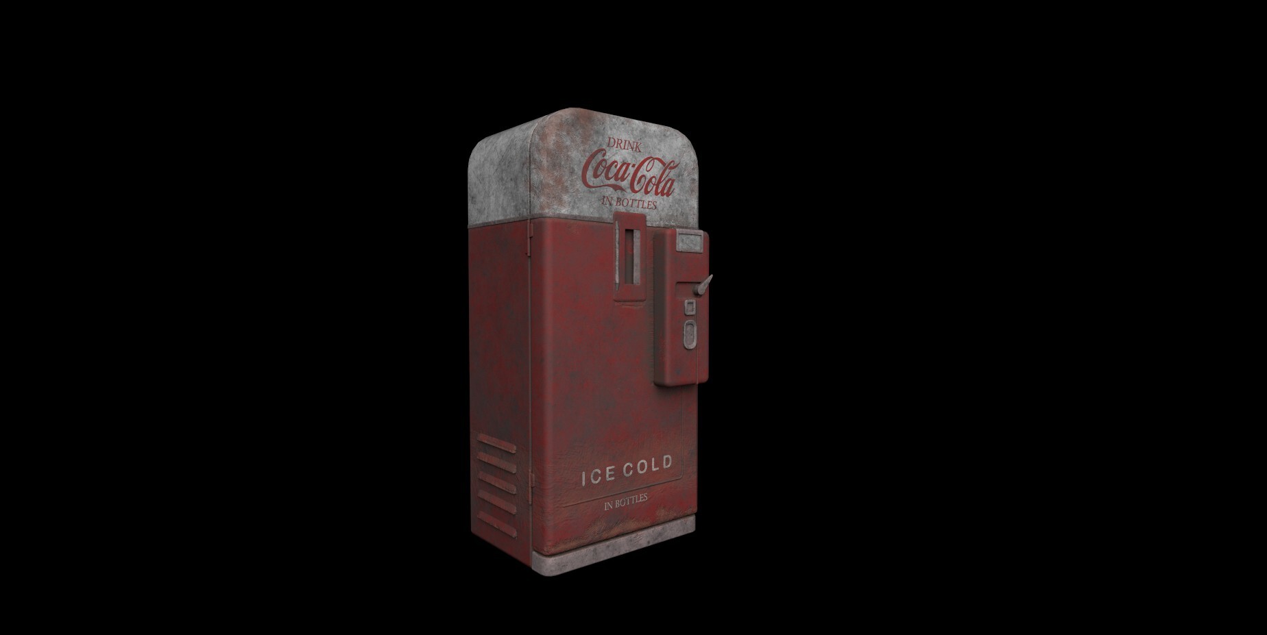 ArtStation - Vending machine | vintage coca-cola machine | Old coca ...