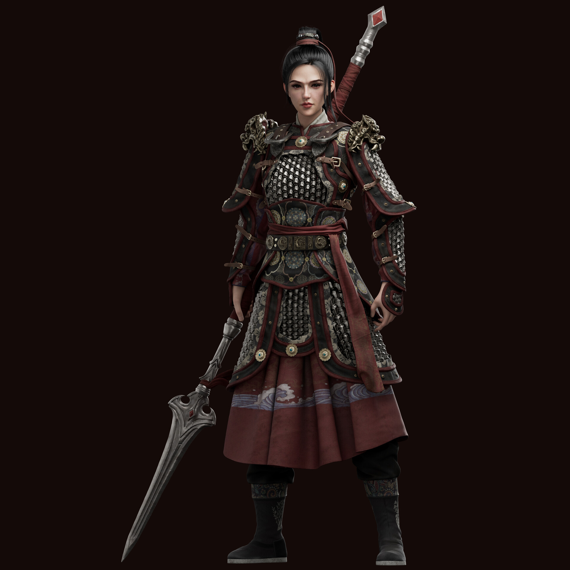 ArtStation - Femalegeneral_aronld render version