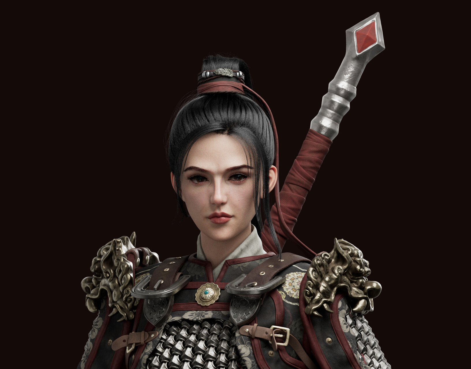 ArtStation - Femalegeneral_aronld render version
