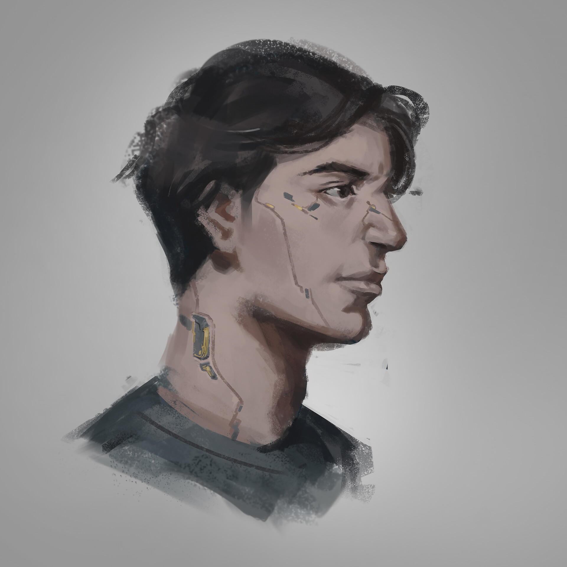 ArtStation - sketches - tech face