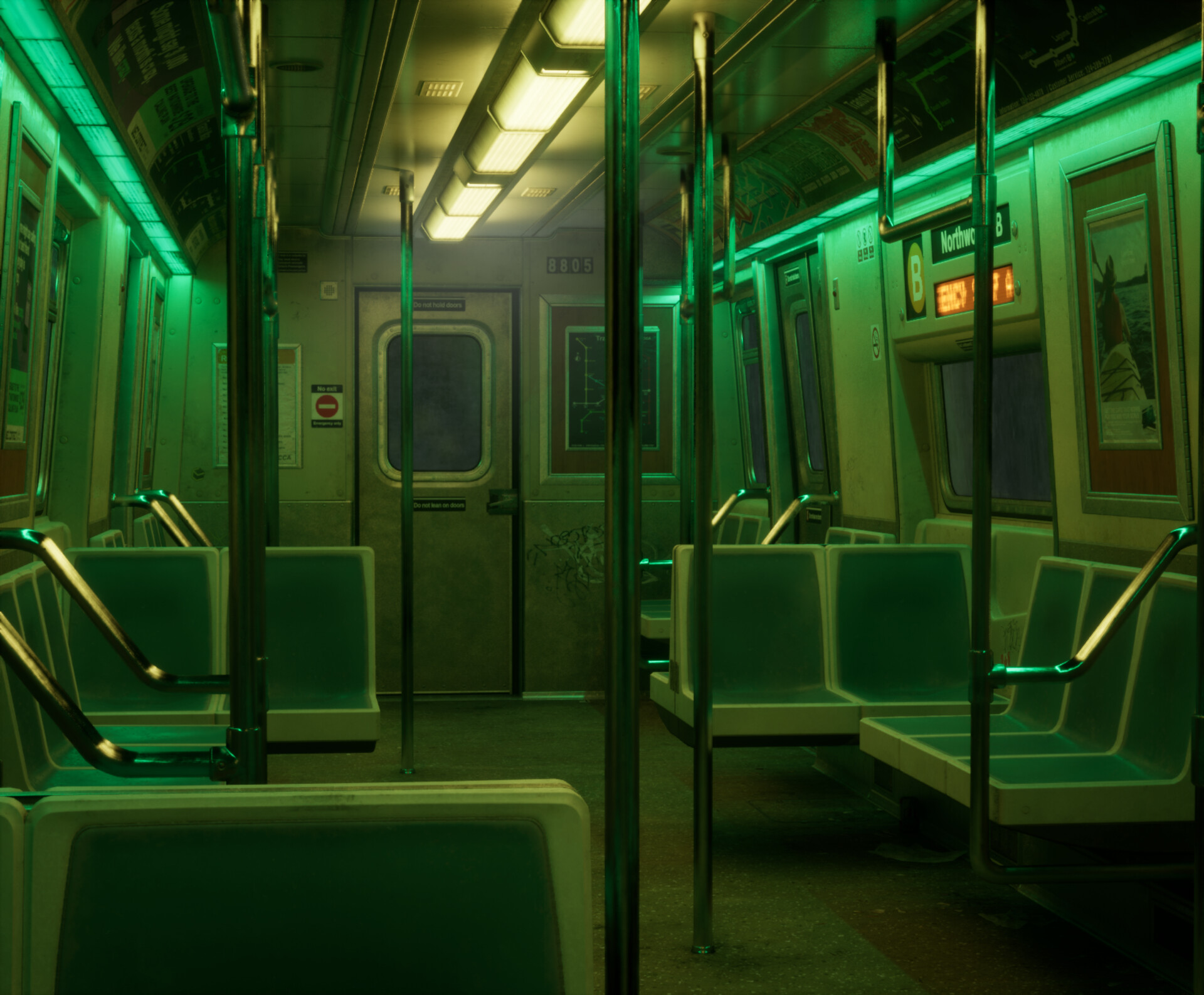 ArtStation - Subway Train Re-Lighting