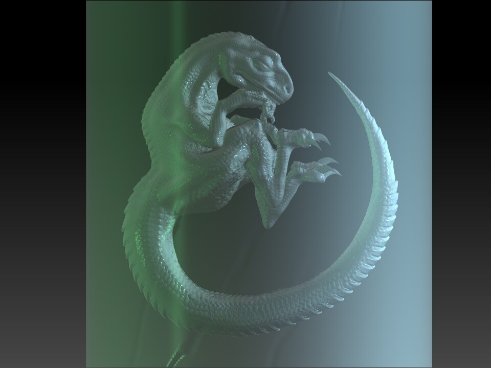ArtStation - Raptor Embryo