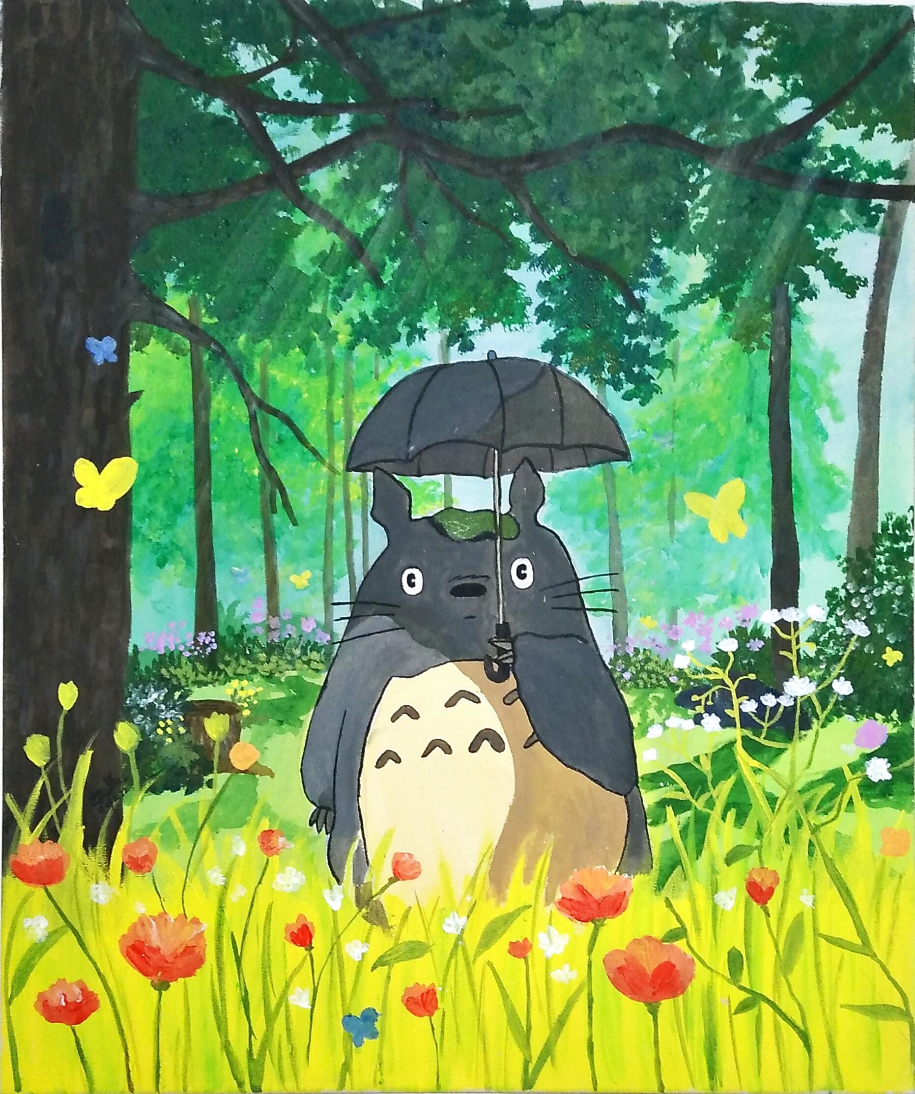 ArtStation - Whimsical Encounter: My Neighbor Totoro