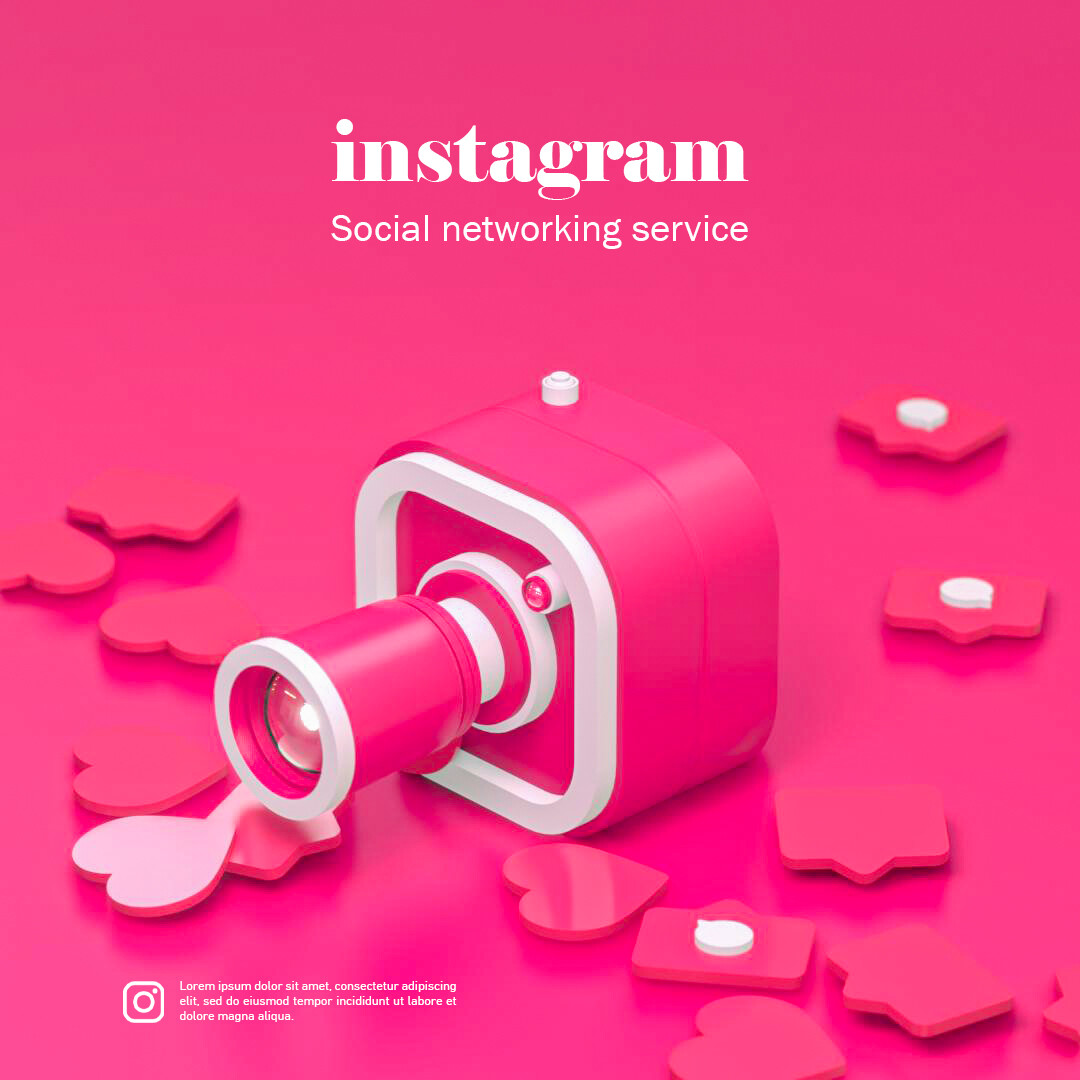 ArtStation - Instagram 3D loop modeling