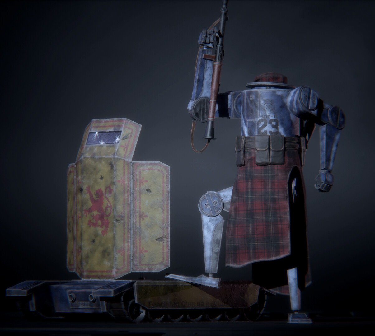 Aidan Scally - Scottish Defence Force Robots (World War Robot)