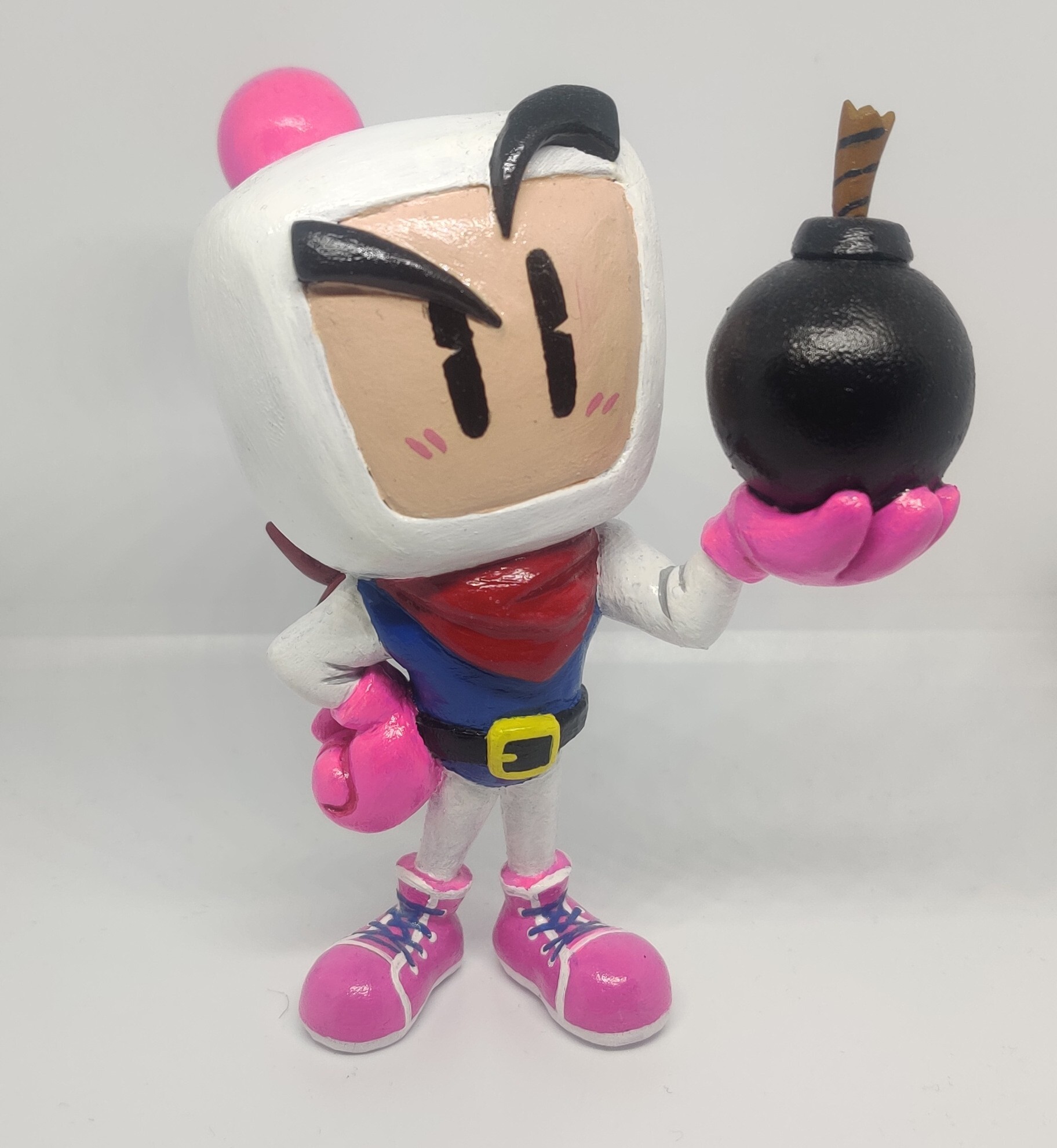 ArtStation - Bomberman Polymer Clay Figure