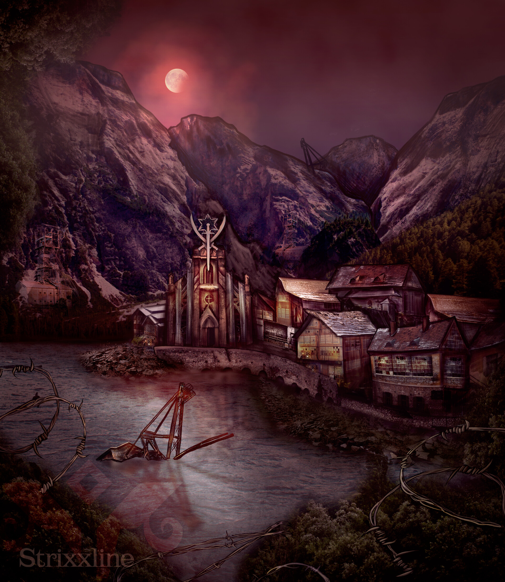 ArtStation - Fallow Church | Mountains Tile (Survivors: A Dystopia ...