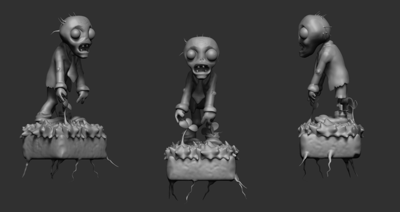 ArtStation - "Normal zombie" - Plants Vs Zombies