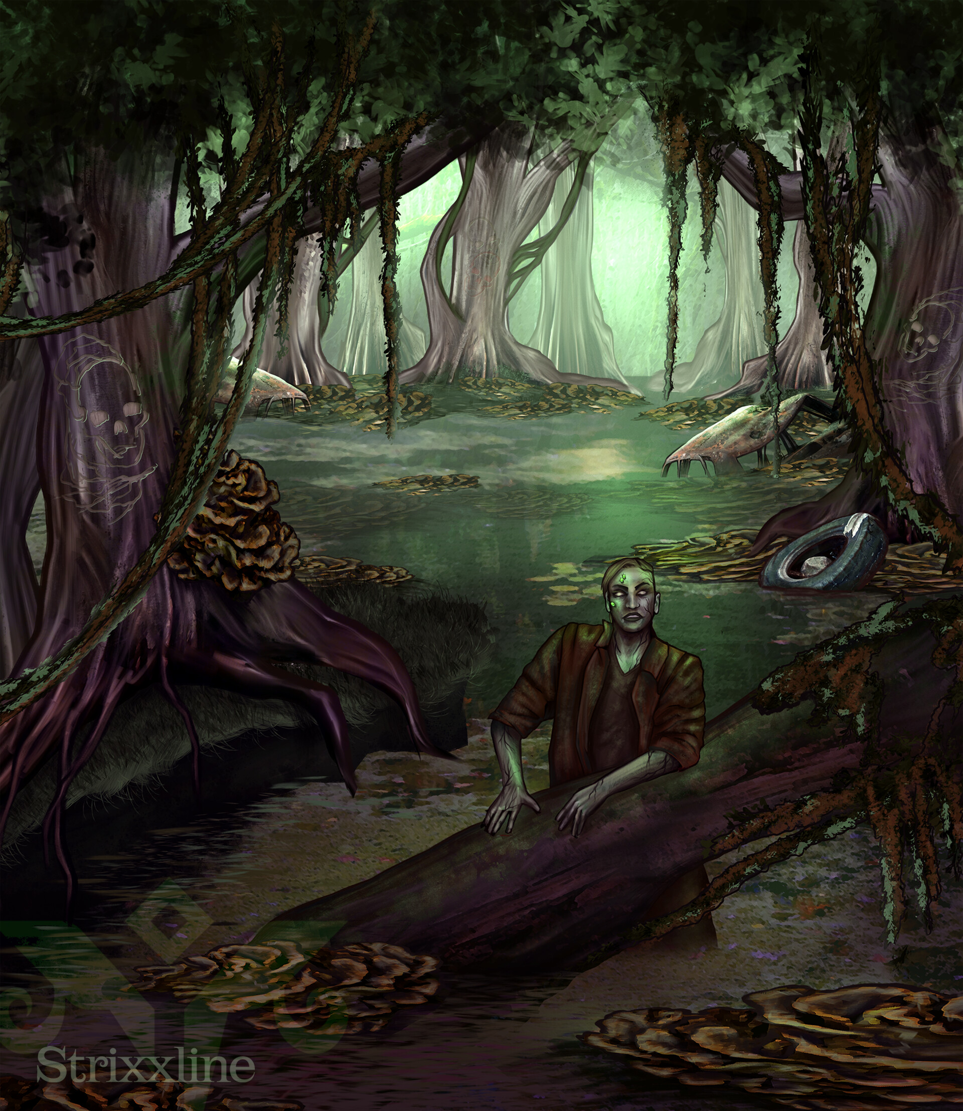 ArtStation - Grave Cults | Swamp Tile (Survivors: A Dystopia Rising Game)