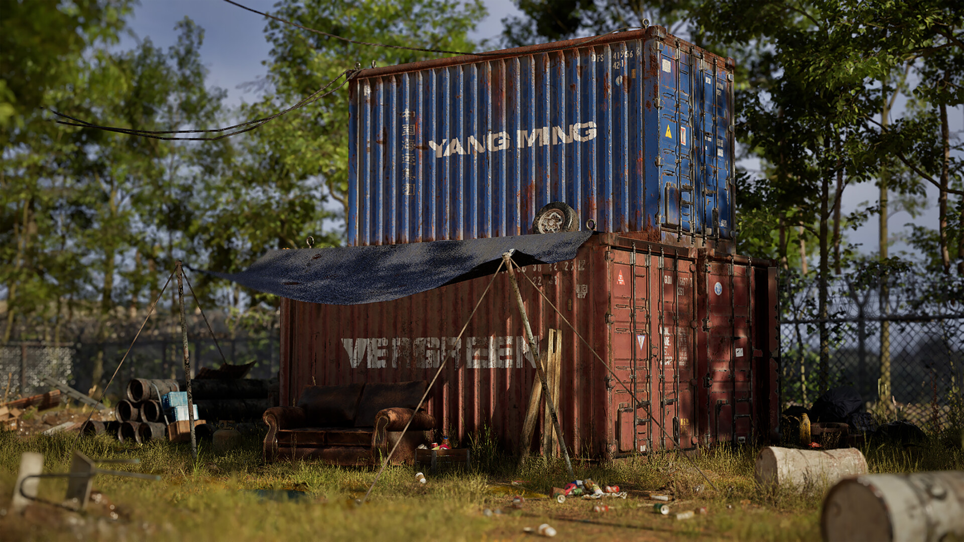 ArtStation - Shipping Container Scene