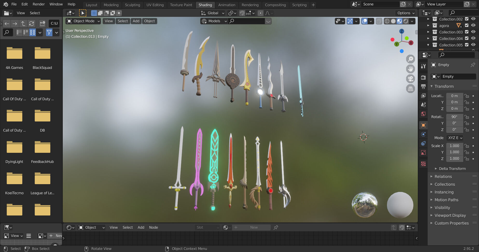 ArtStation - 3d model of the primordial zanpakutous (bleach anime swords).