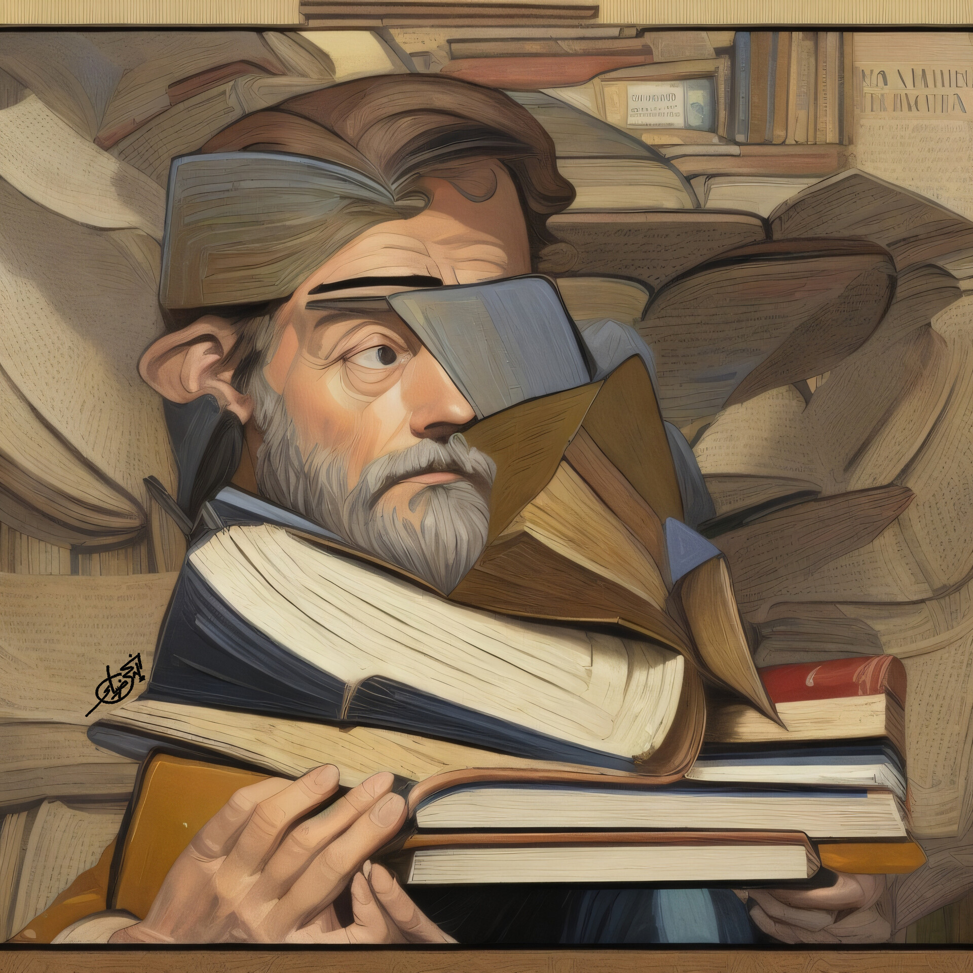 ArtStation - Abstract, Cubism Design (Digital Painting)