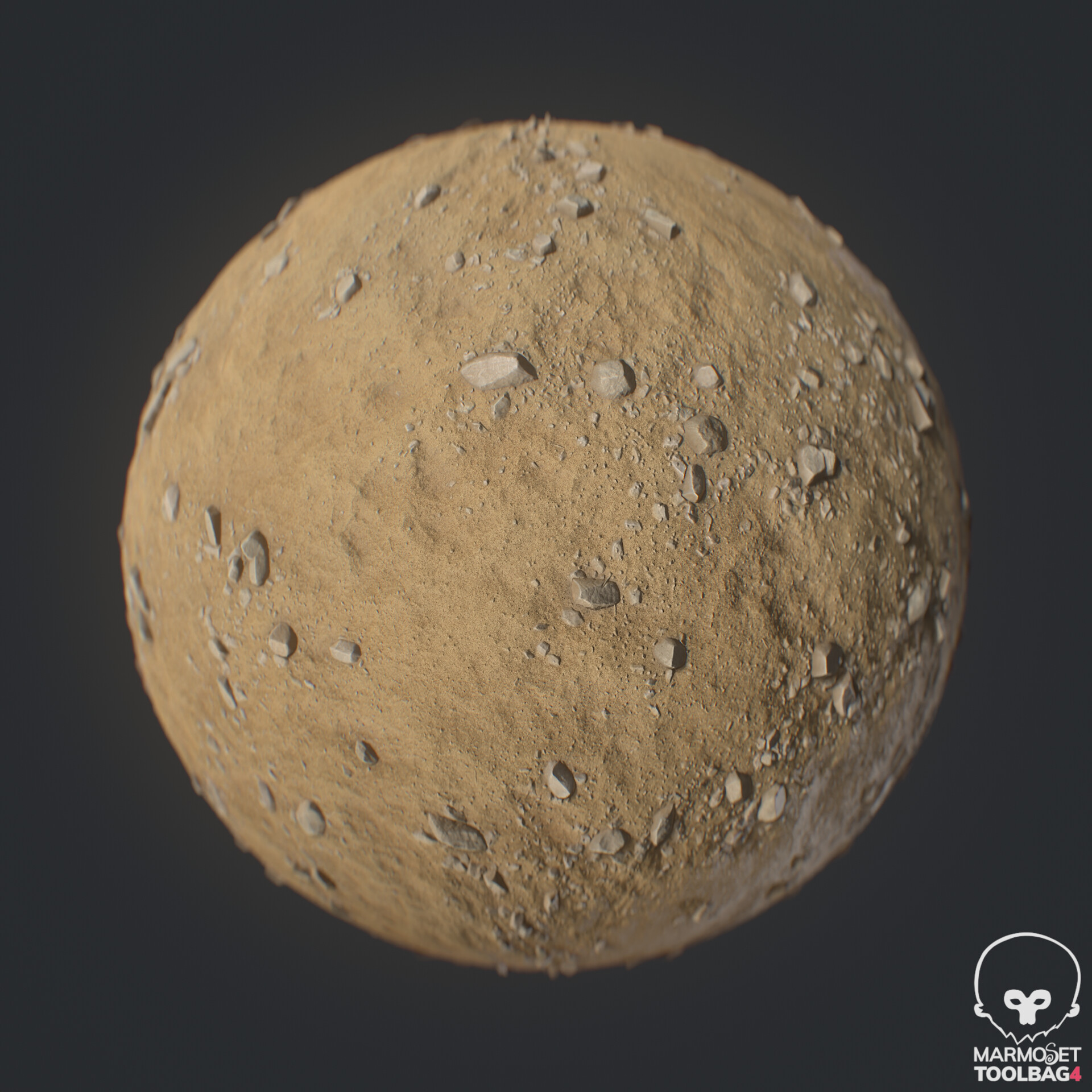 ArtStation - Sand and stone ground material practice