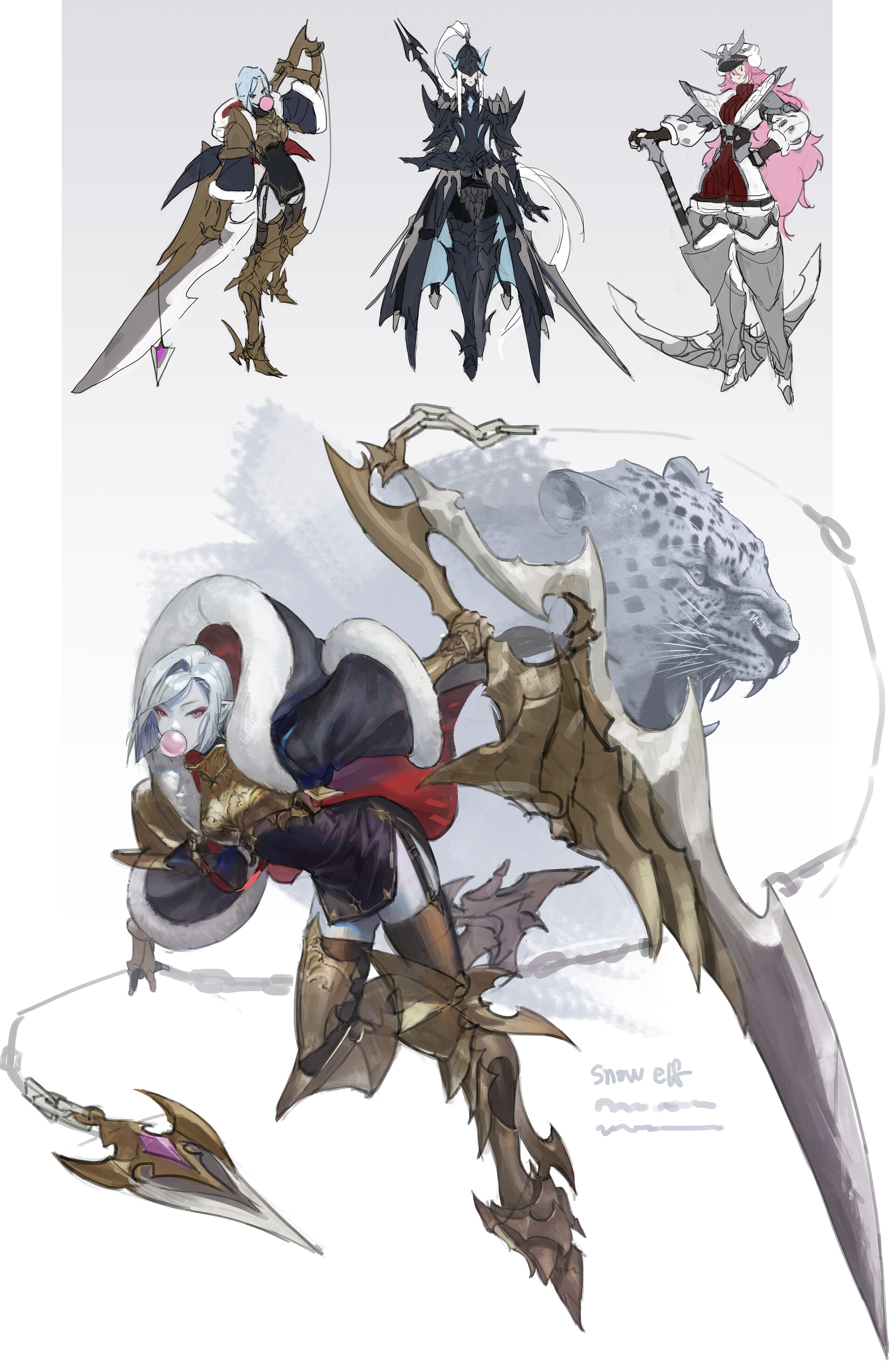 ArtStation - snow elf