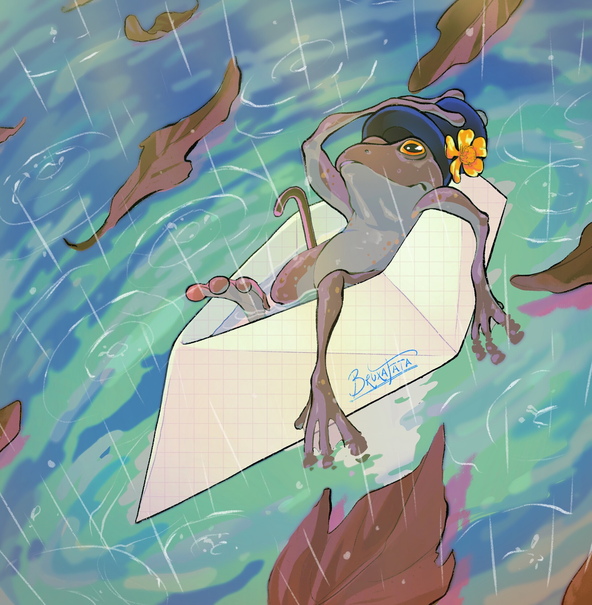 ArtStation - Floating Frog