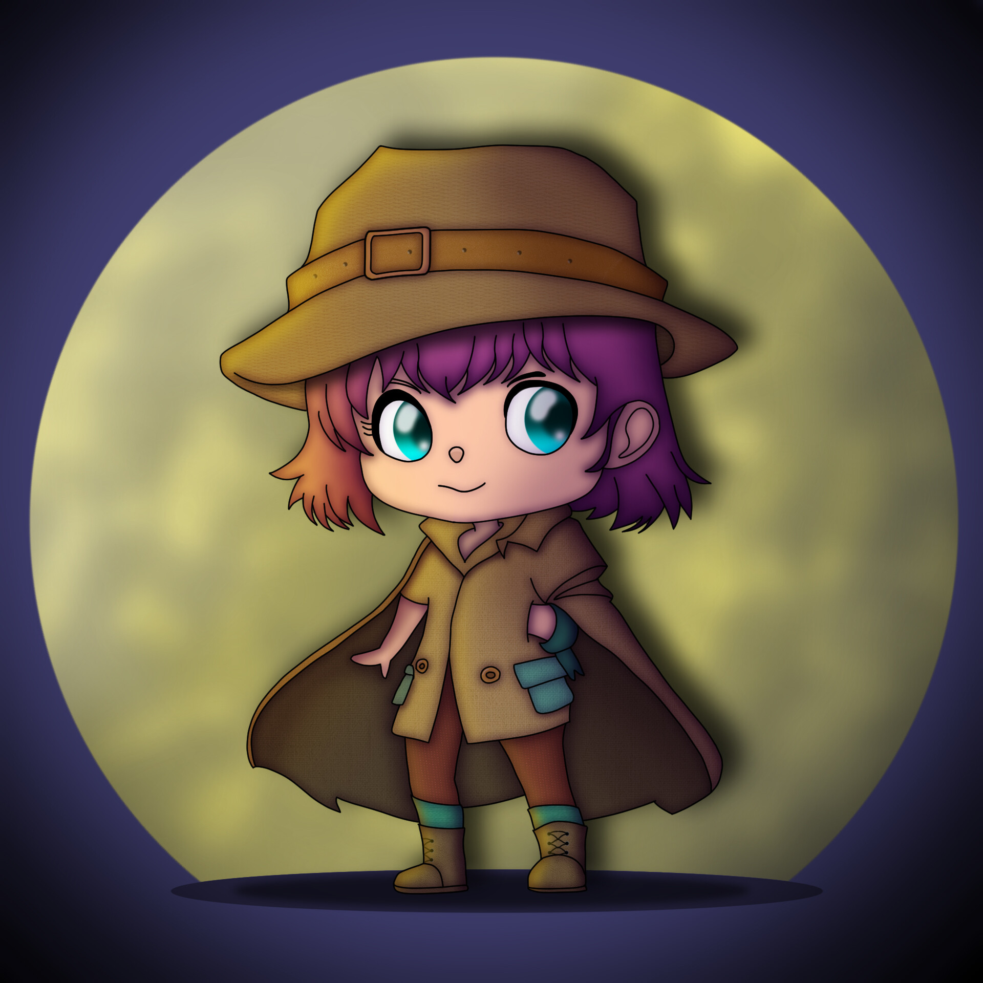 ArtStation - || SpeedArt || Kate - Chibi Detective