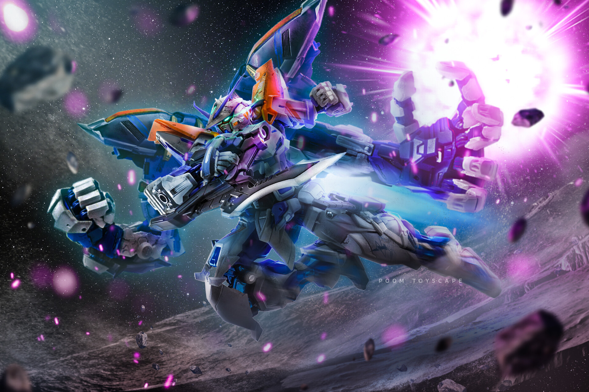 ArtStation - Gundam Astray Blue Frame Powered Blue