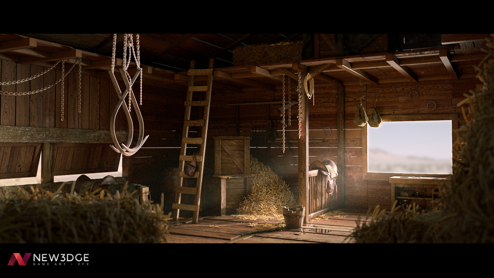 ArtStation - Old Western Barn