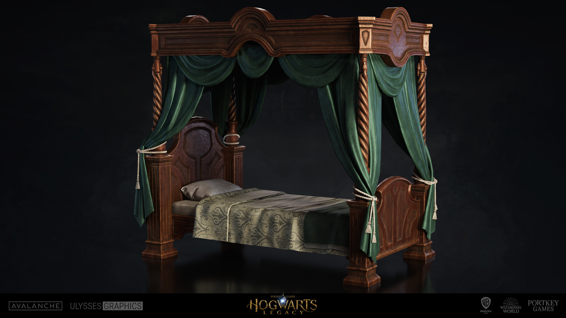 Vitalii Sushko - Hogwarts Legacy / Slytherin Grand Bed