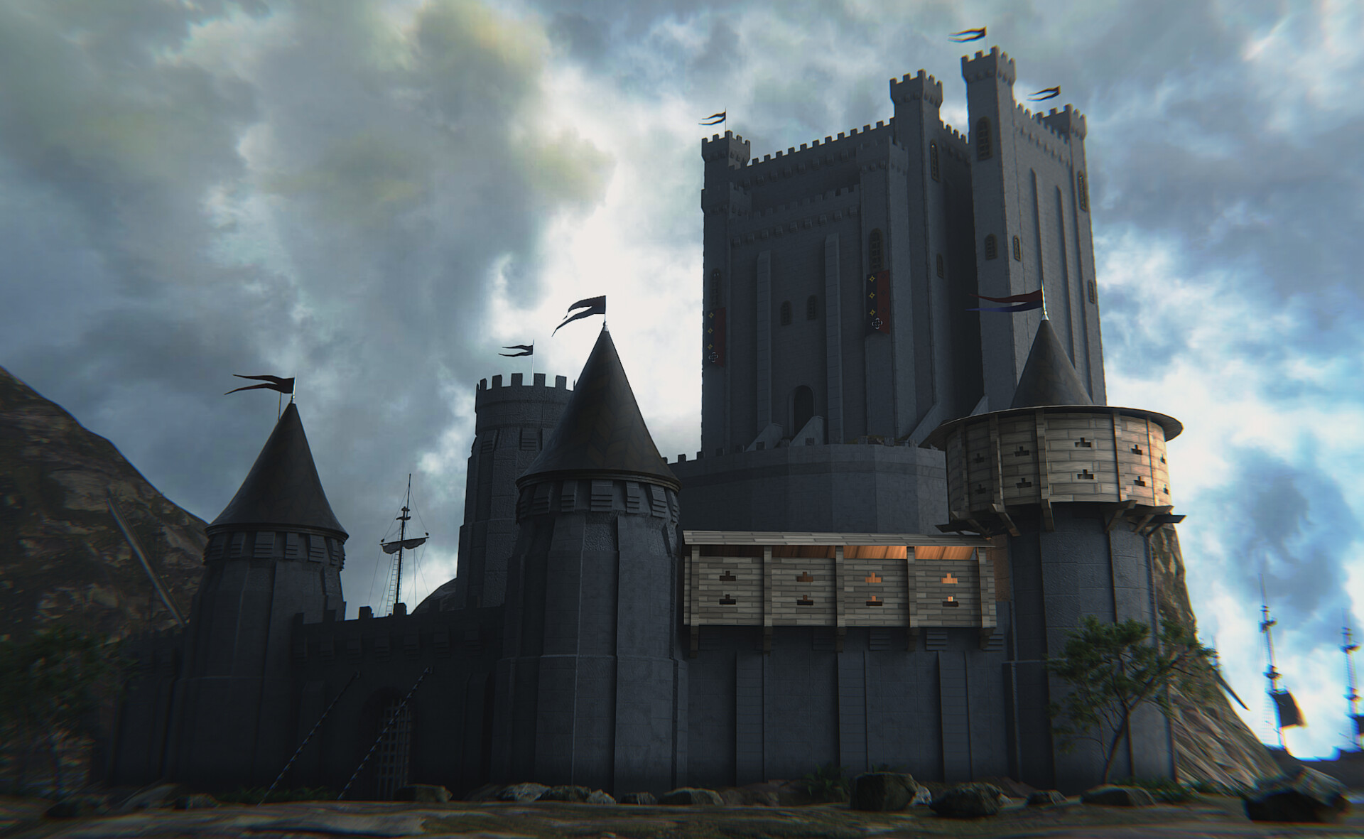 ArtStation - SeaSide Stone Fortress