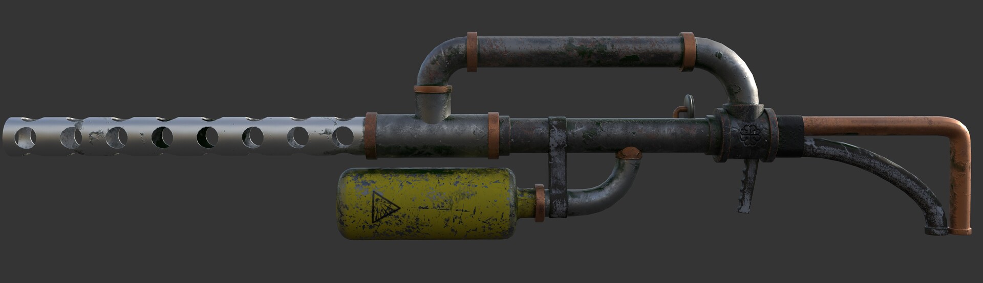 ArtStation - Post Apocalyptic Harpoon Gun