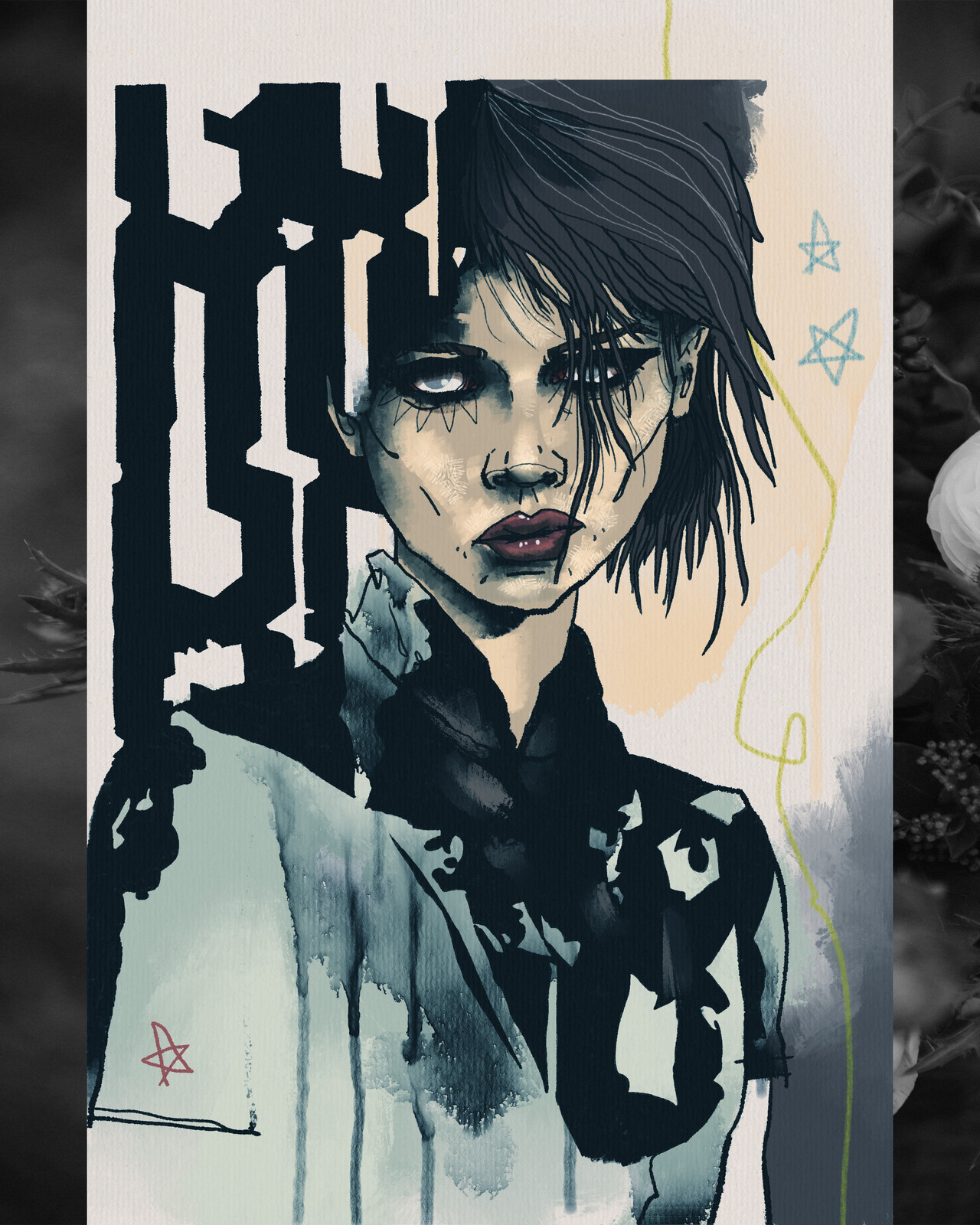 Brit Hansen - Attitude Person with Pattern and Abstraction