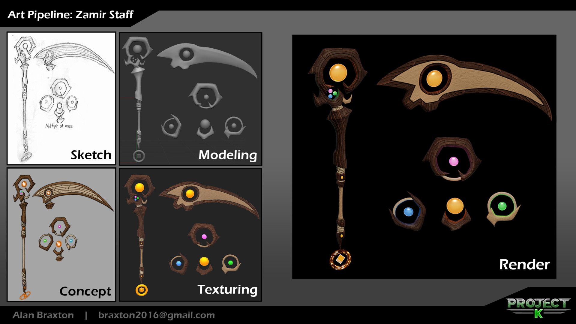 Alan Braxton - Zamir's Staff - Art Pipeline