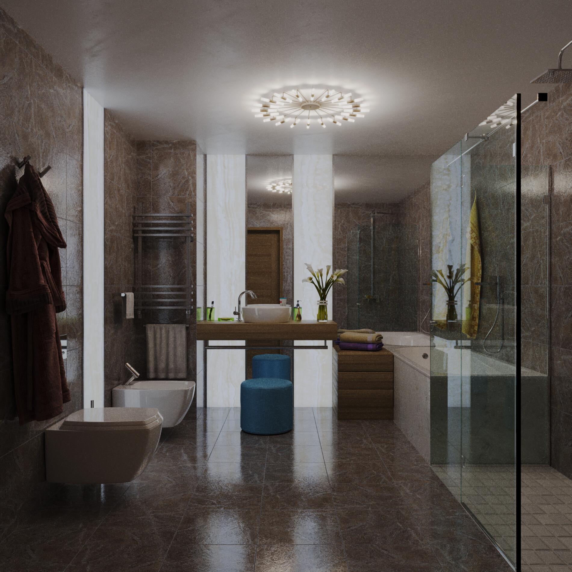 ArtStation - Project second - bathroom