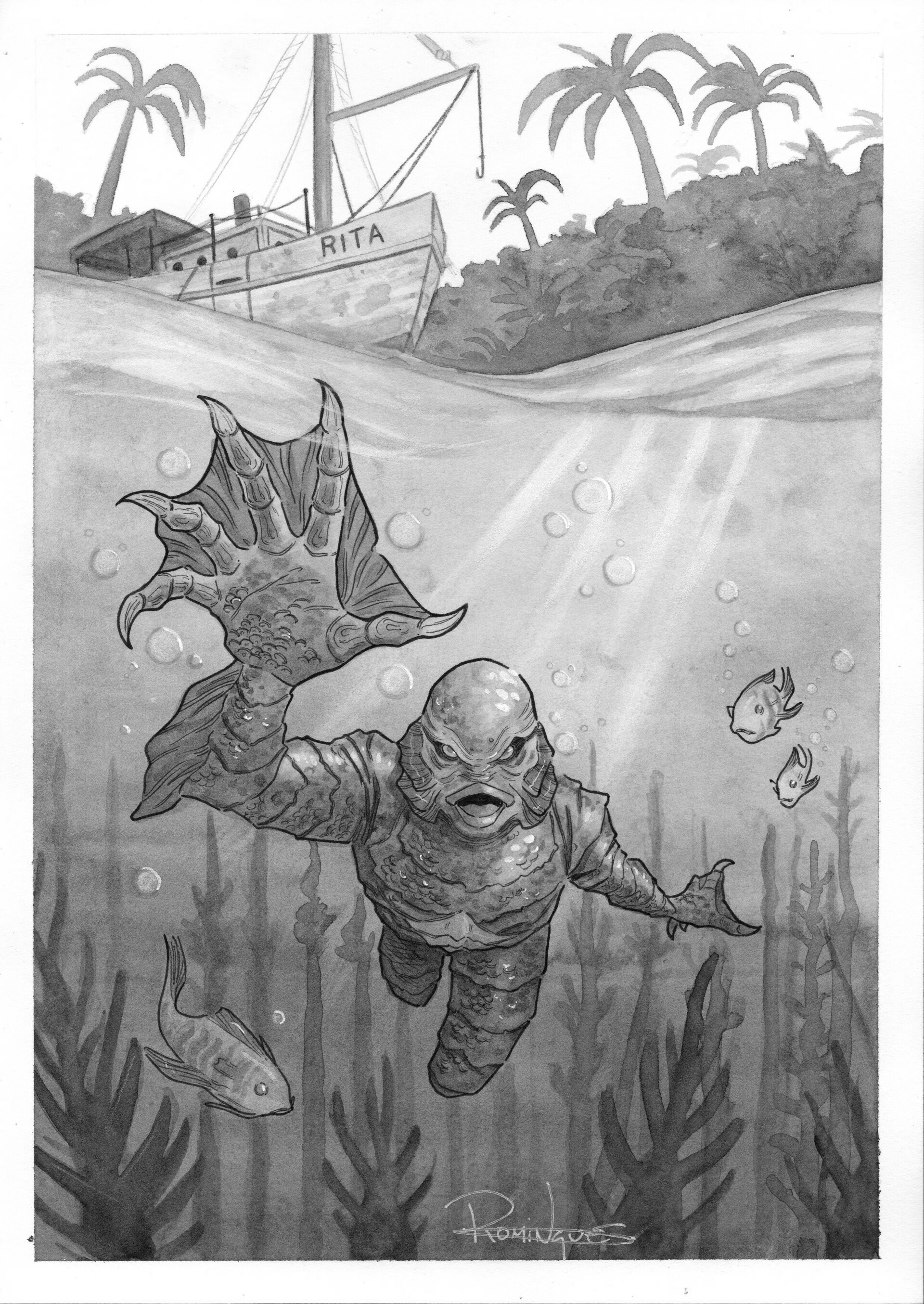 ArtStation - Creature from the Black Lagoon