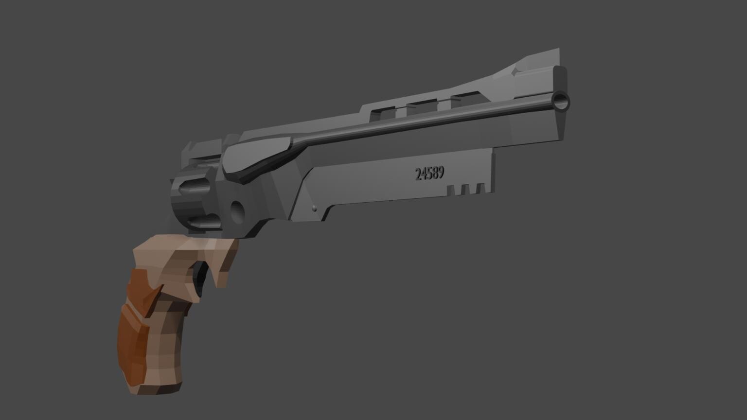ArtStation - Low Poly Pistol