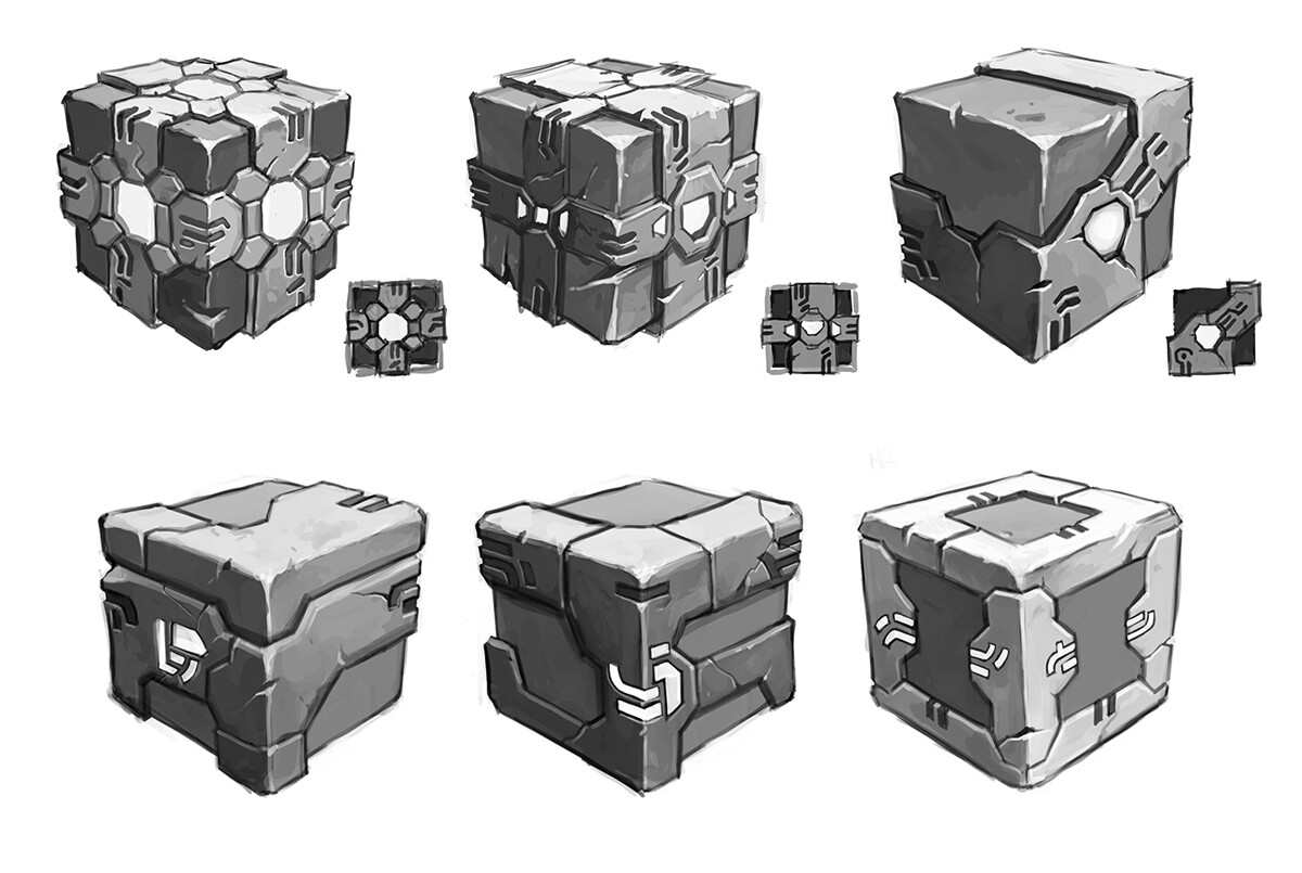 Danny Beck - Concept Art - Game Project (stylized sci-fantasy)