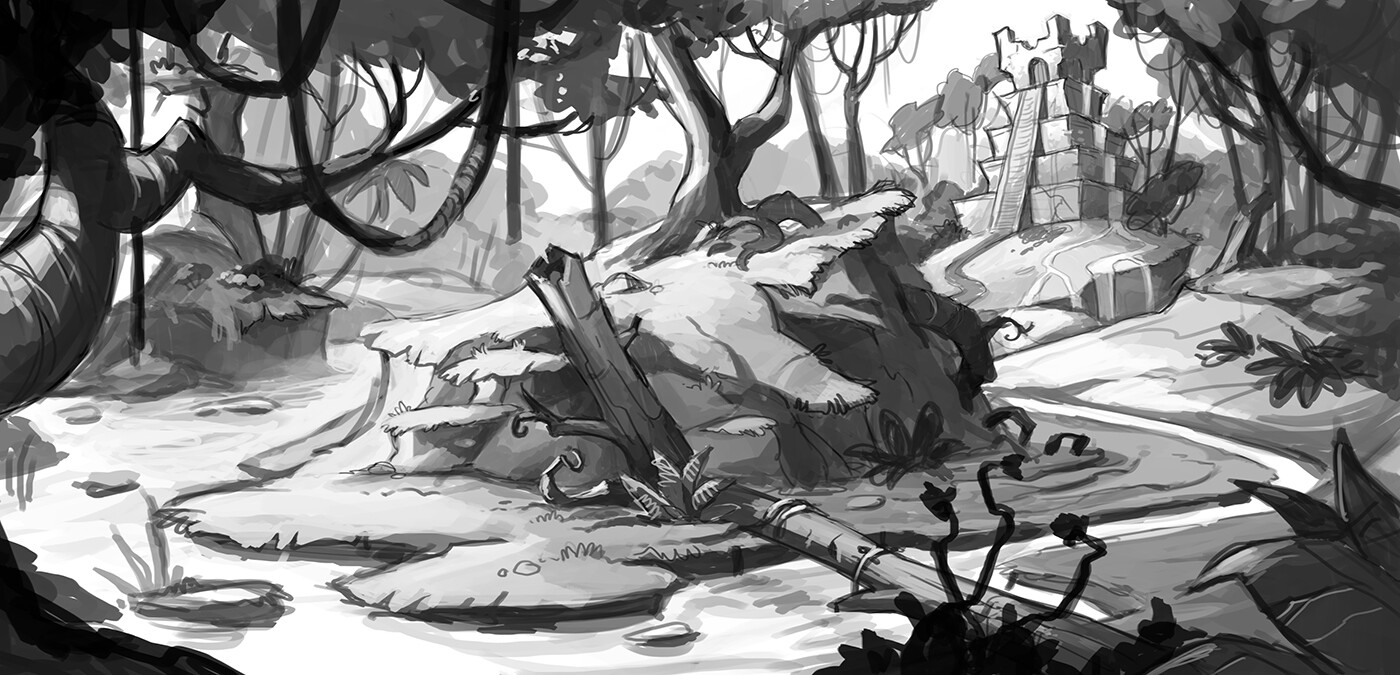 Danny Beck - Concept Art - Game Project (stylized sci-fantasy)