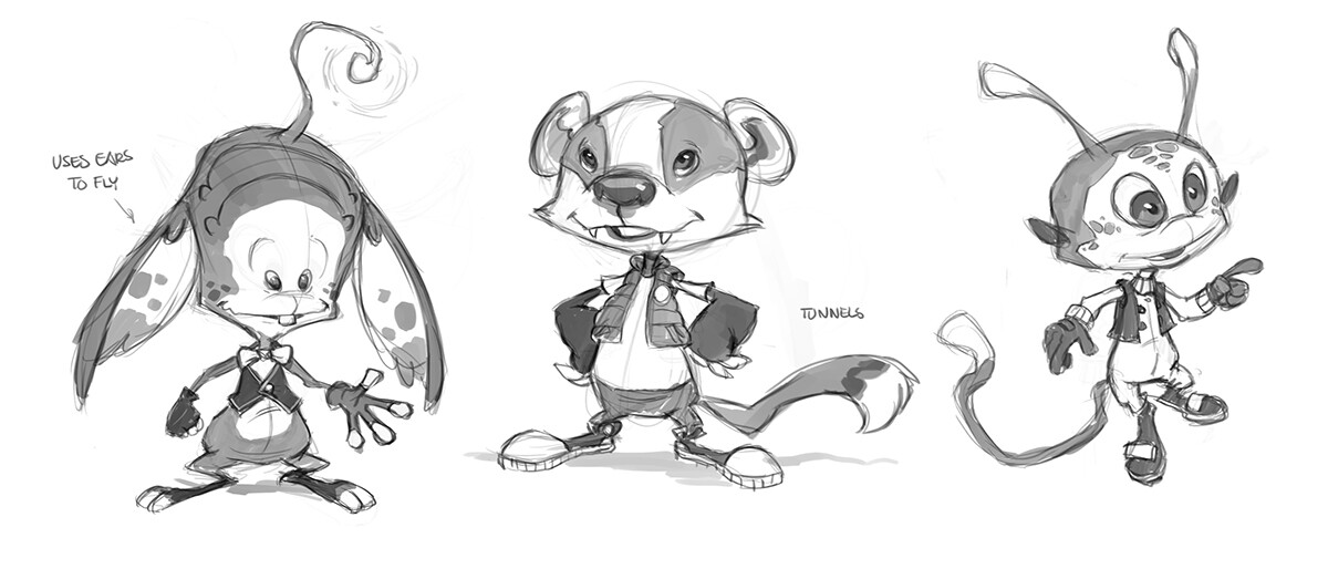 Danny Beck - Concept Art - Game Project (stylized sci-fantasy)