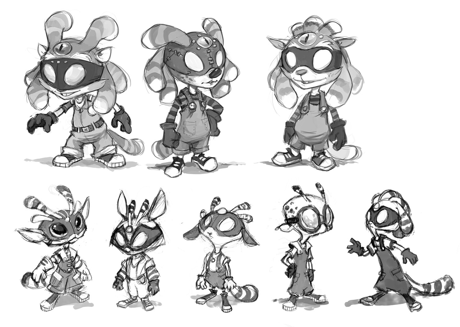 Danny Beck - Concept Art - Game Project (stylized sci-fantasy)