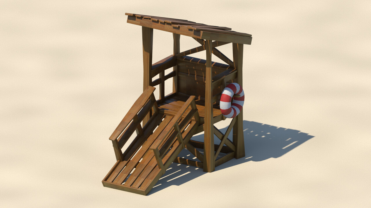 ArtStation - Lifeguard Post