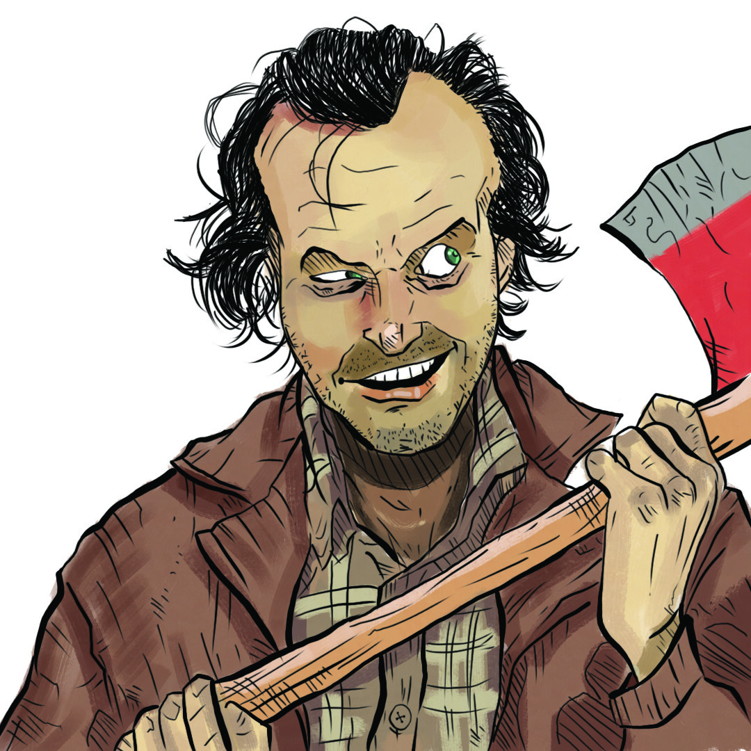 how to draw jack torrance
