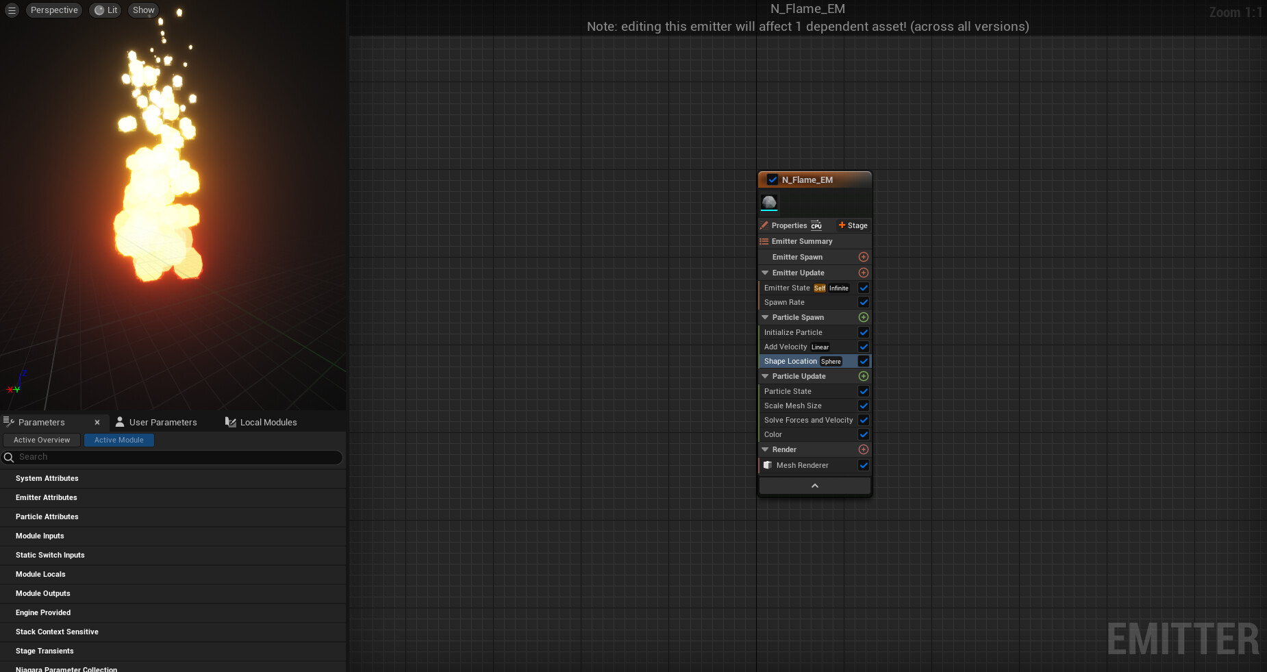 Noelle Davis - Stylized Flame Niagara System