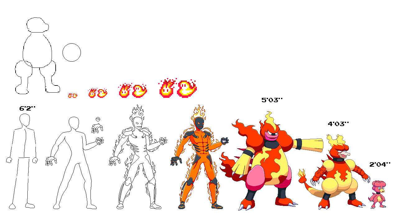 Mark Apilado - Cinder and his Pokemons