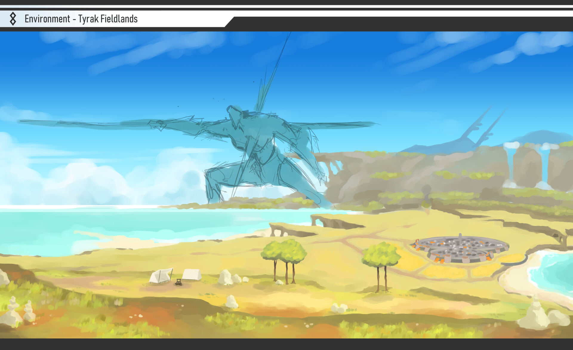 ArtStation - Tyrak Field Lands - Concept