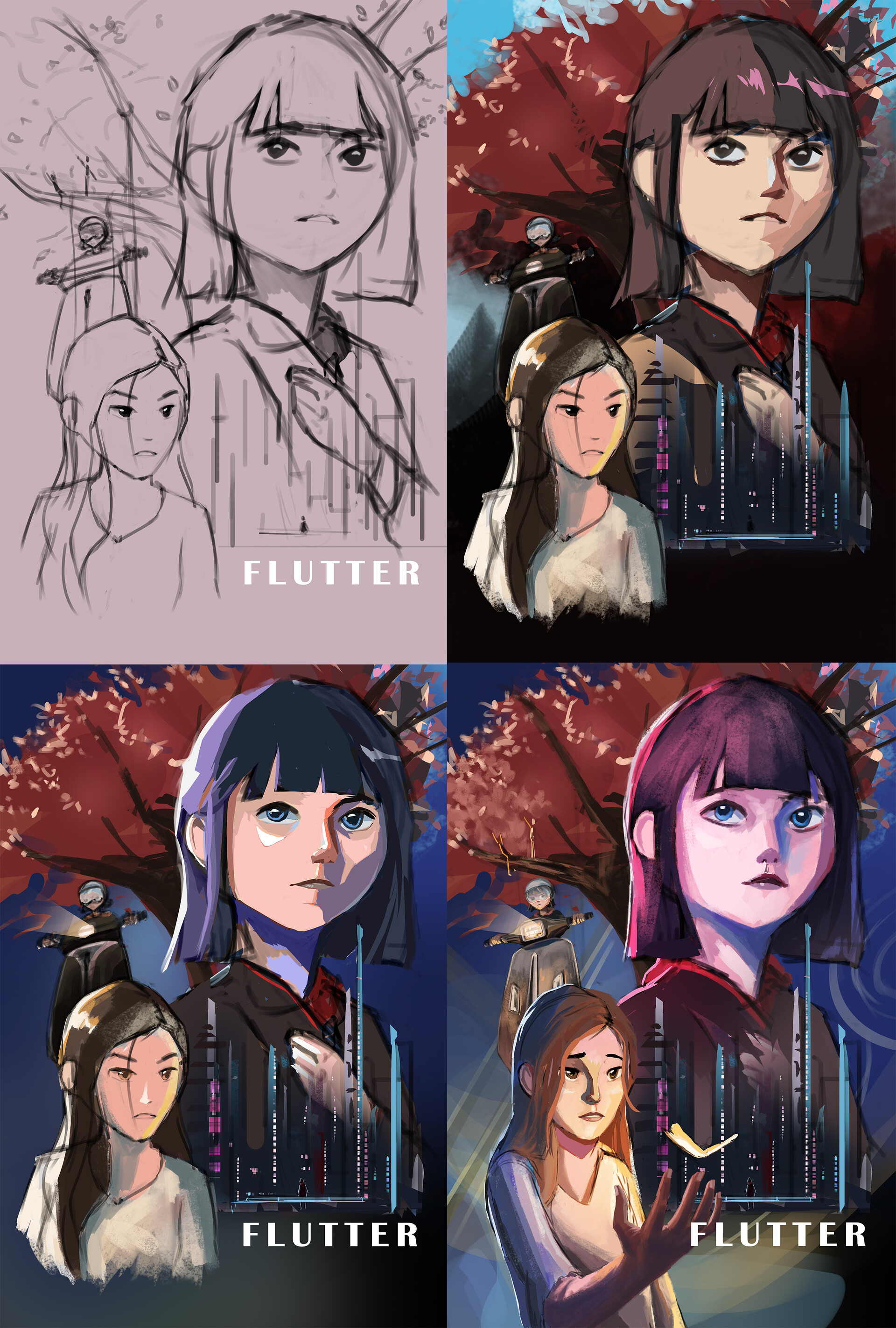 Jestin Mathew Bobby (WΛIND) - FLUTTER Poster A