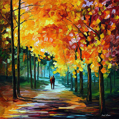 Leonid Afremov Rain Princess