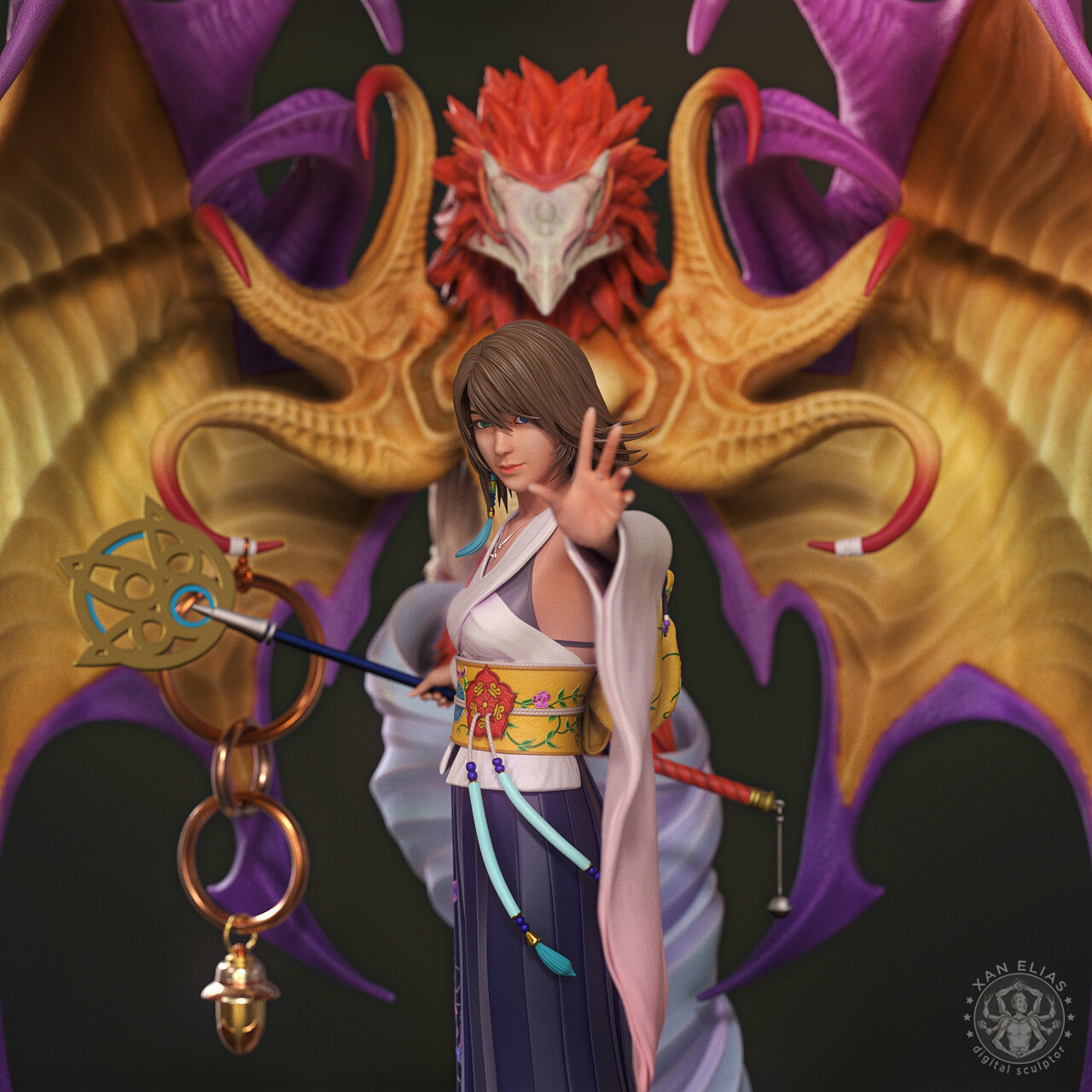 Xan Elías - FFX Yuna 1:4 collectible statue