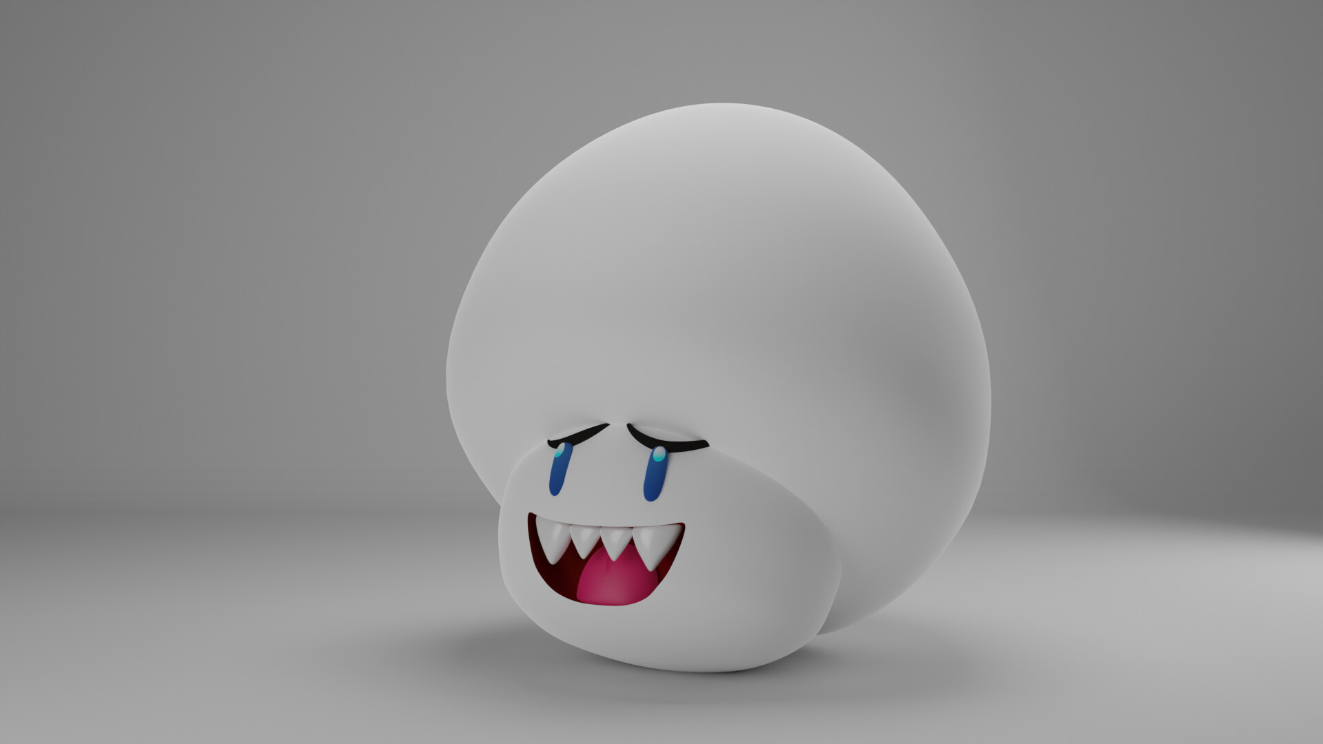 ArtStation - Mario Boo Mushroom