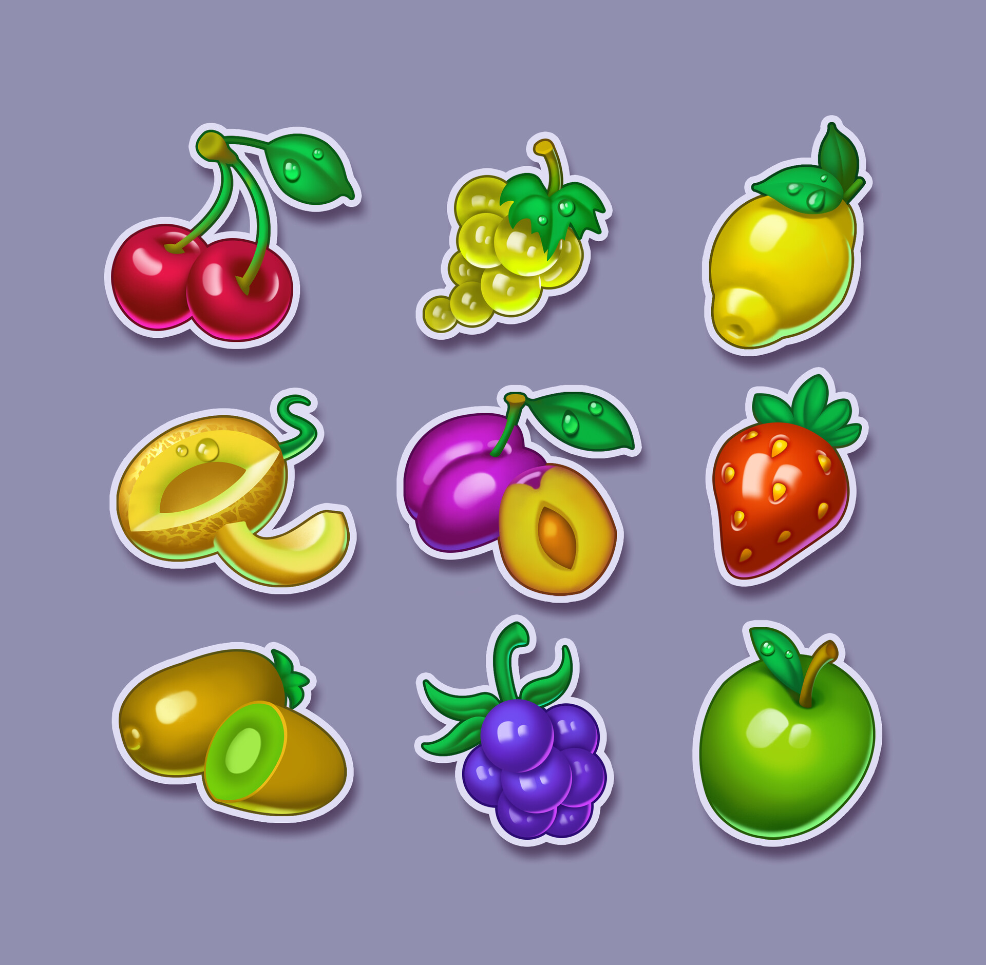 ArtStation - Game icons "Fruits"