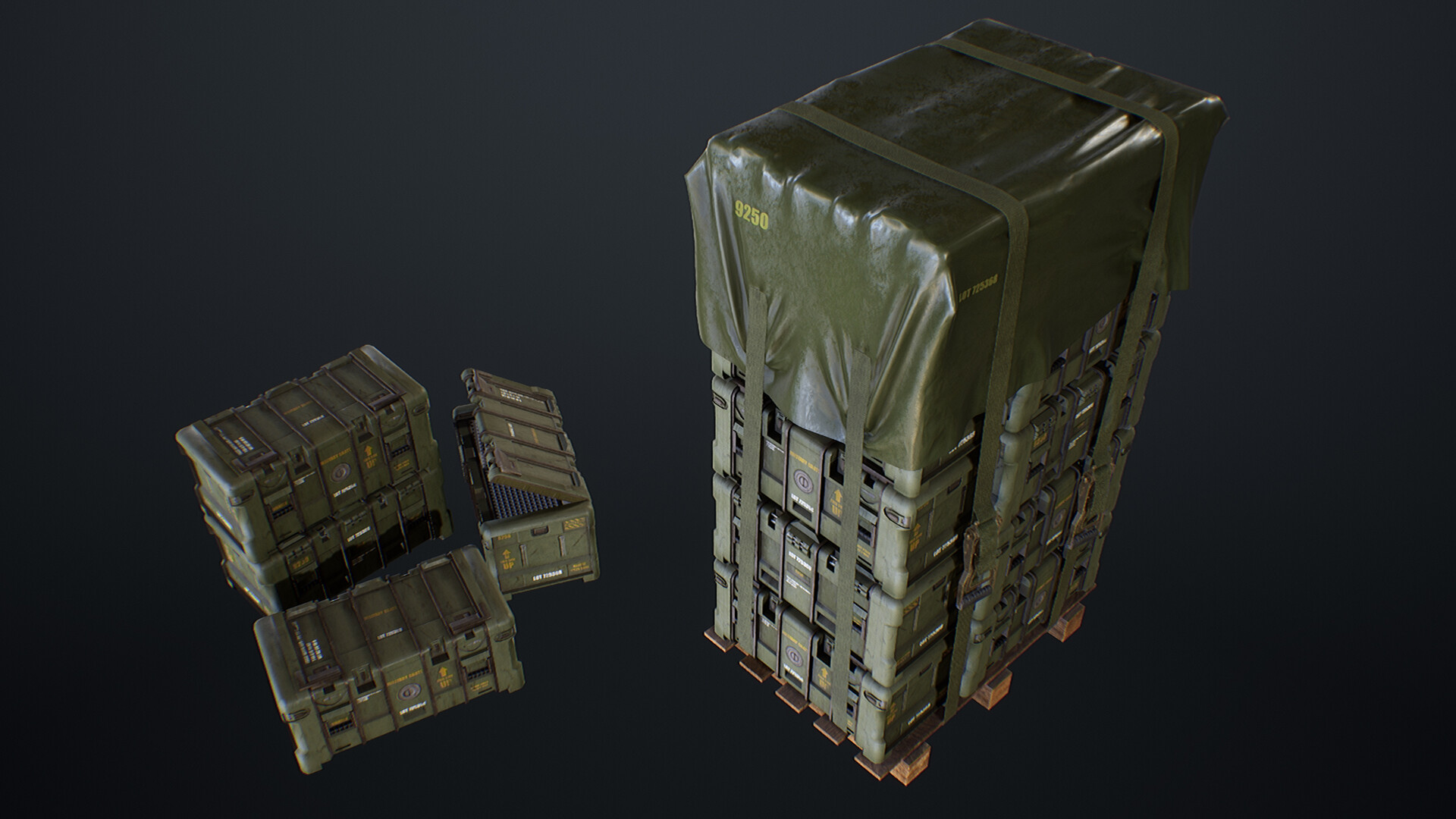 ArtStation - Ammunition Military Crate