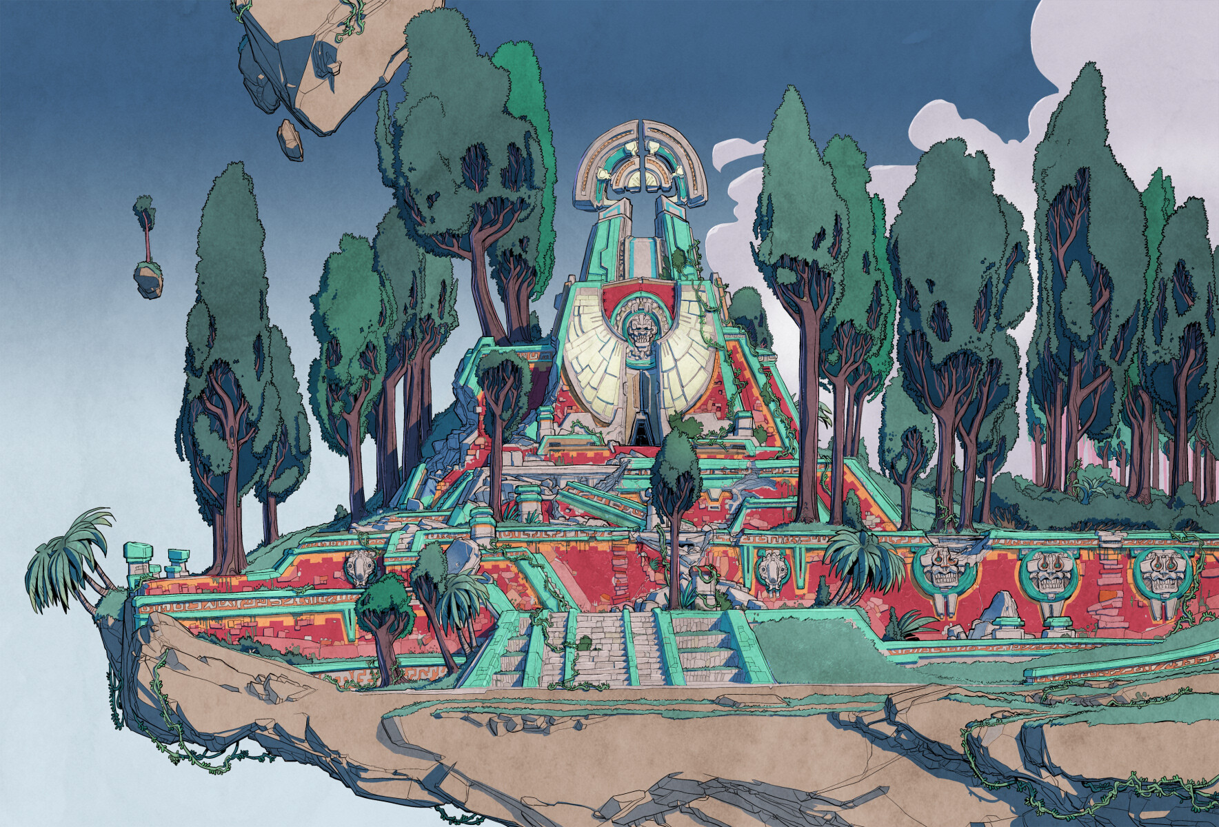 ArtStation - Floating Temple