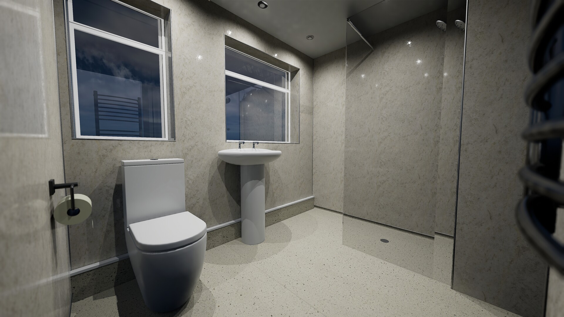 ArtStation - Bathroom Arch Vis