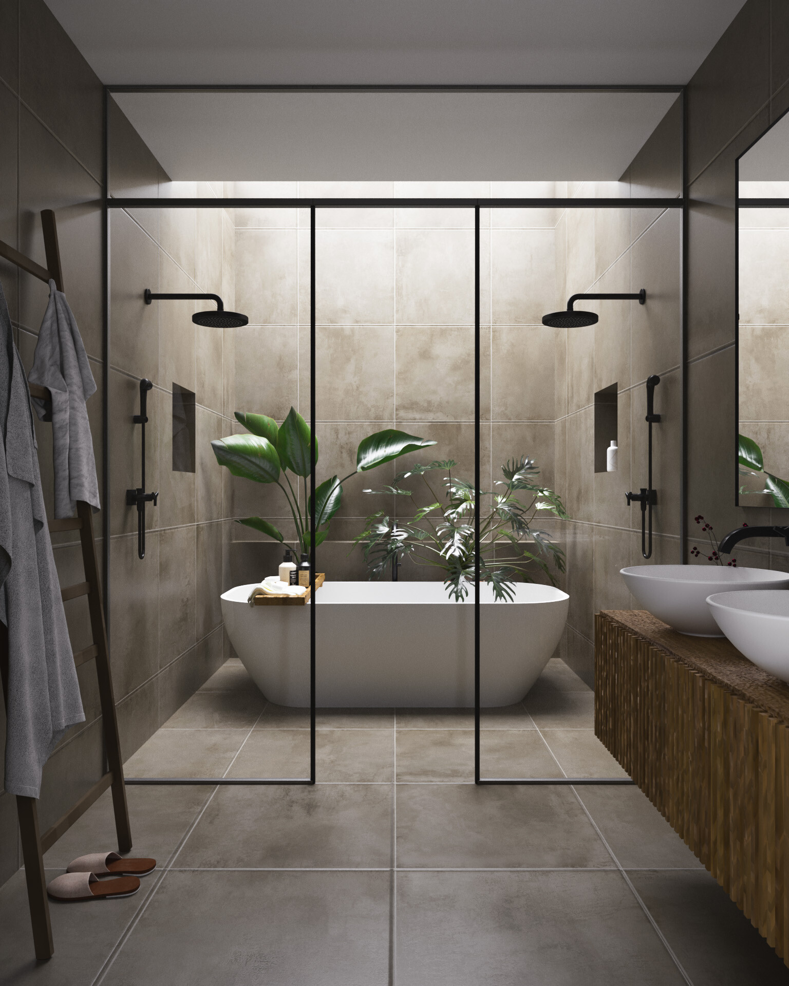 ArtStation - CGI Tropical Bathroom