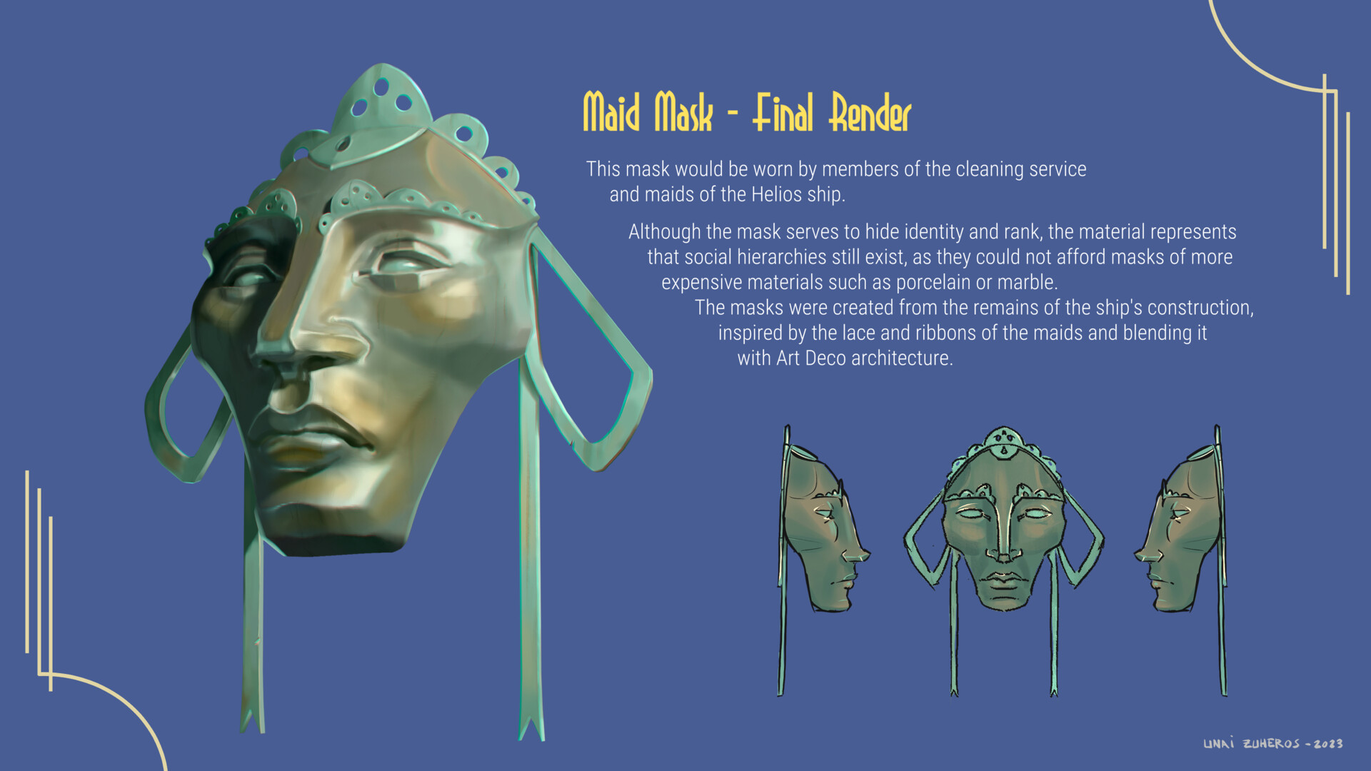 Unai Zuheros - Maid Mask - Prop Design